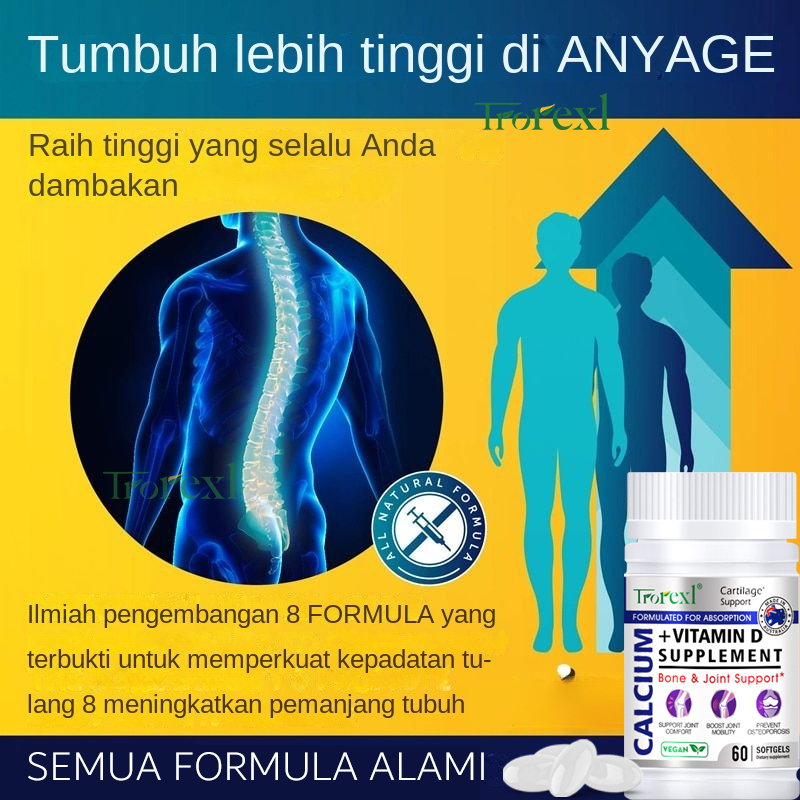 [MY Local+Free Gift]Trorexl Original 60 capsules/bottle Halal Vitamin ...
