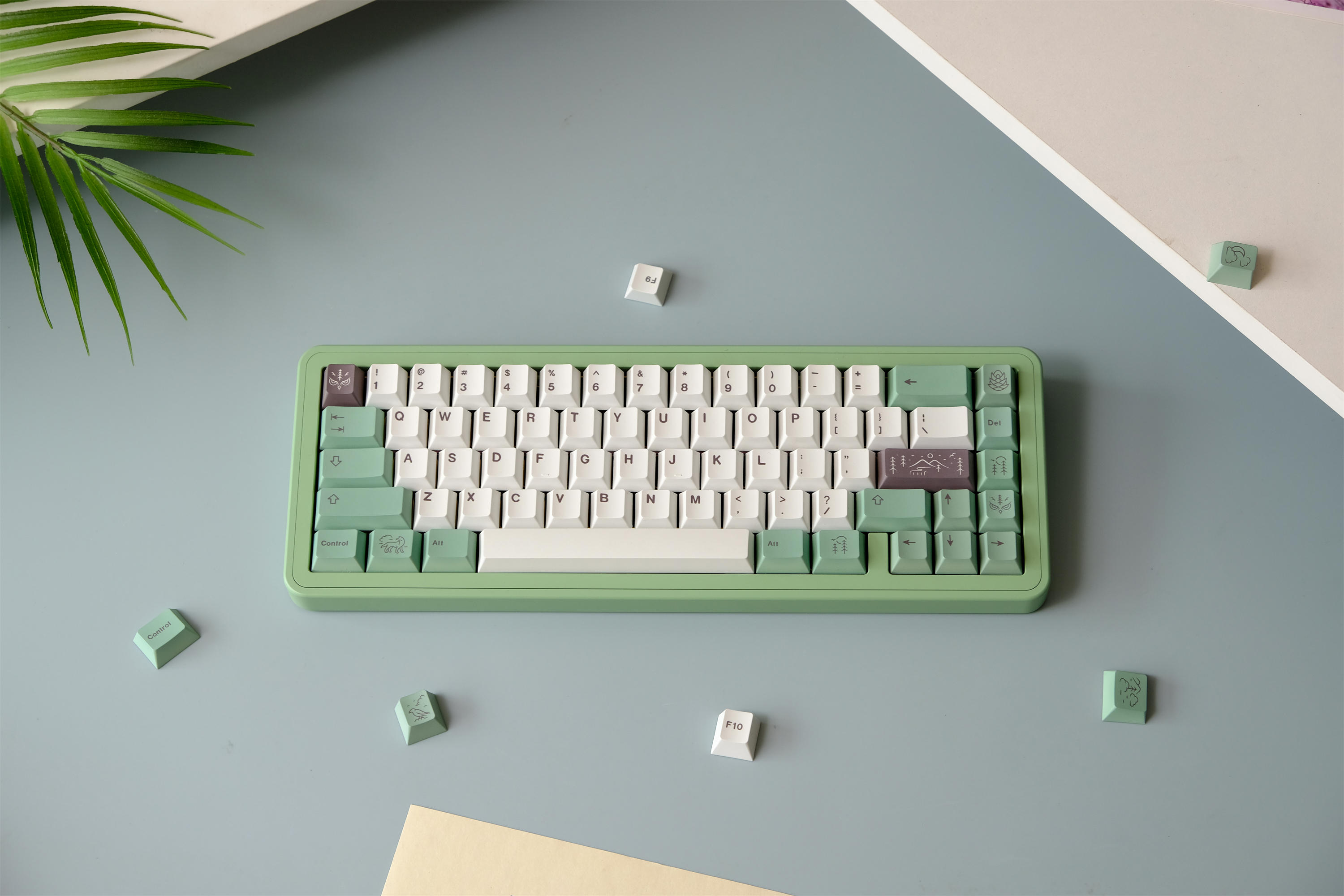Mist Keycaps 129 Keys PBT Keycap Cherry Profile DYE-SUB For Wooting MX ...