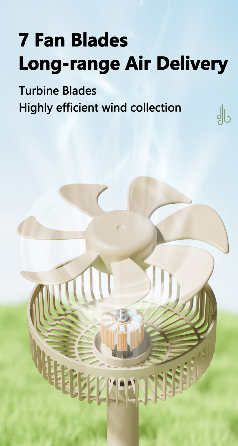Kipas meja Mini Handheld 6/8 Inch Table Portable Strong Wind for ...