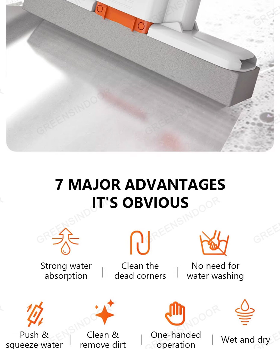 Mini Mop For wiping the table Foldable Hand-Free Table Cleaning Dining ...