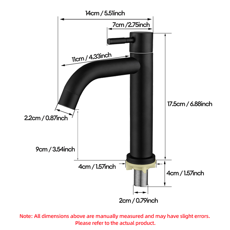 304 Stainless Steel Water Faucet – Durable Tap for Kitchen and Bathroom ...