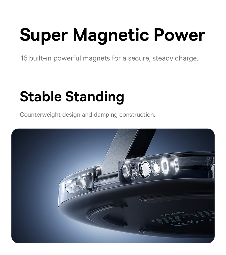 Baseus EnerFill FF11 Foldable Wireless Charger 15W Qi2 Certified ...