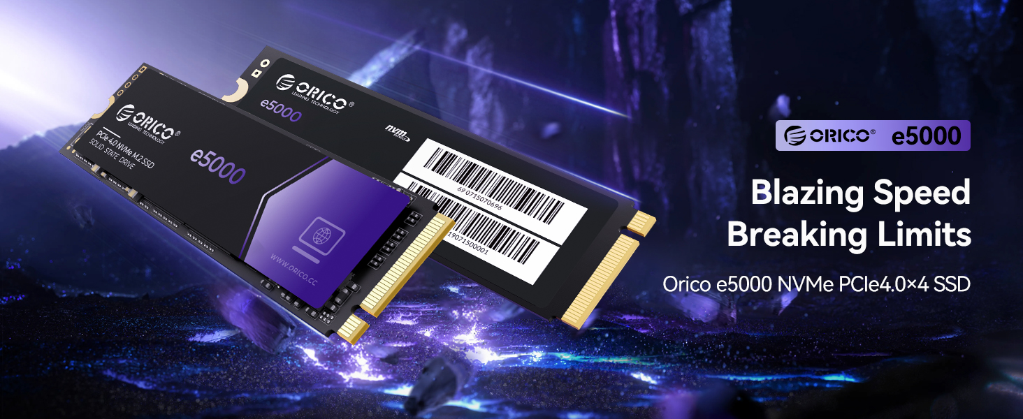 ORICO NVMe SSD 512GB 1TB 2TB PCIe 2280 M.2 Solid State SSD for Laptop Desktop PC (e5000 ...