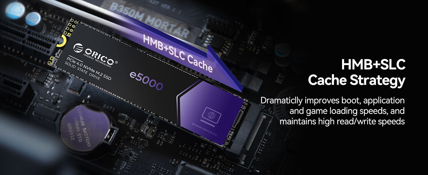ORICO NVMe SSD 512GB 1TB 2TB PCIe 2280 M.2 Solid State SSD for Laptop Desktop PC (e5000 ...