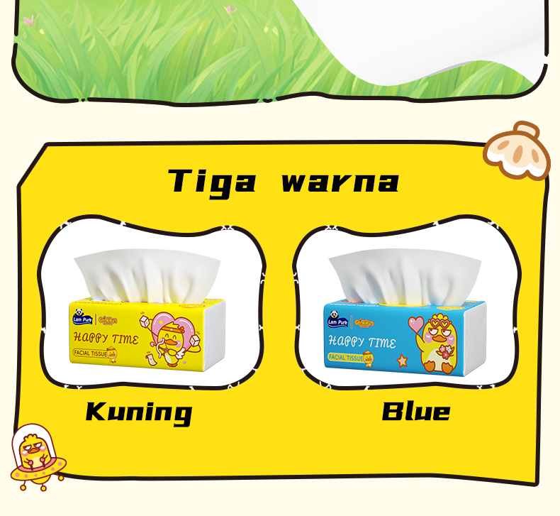 【12 Packs】LamPure Little Yellow Duck Facial Tissues 2-Ply Premium ...