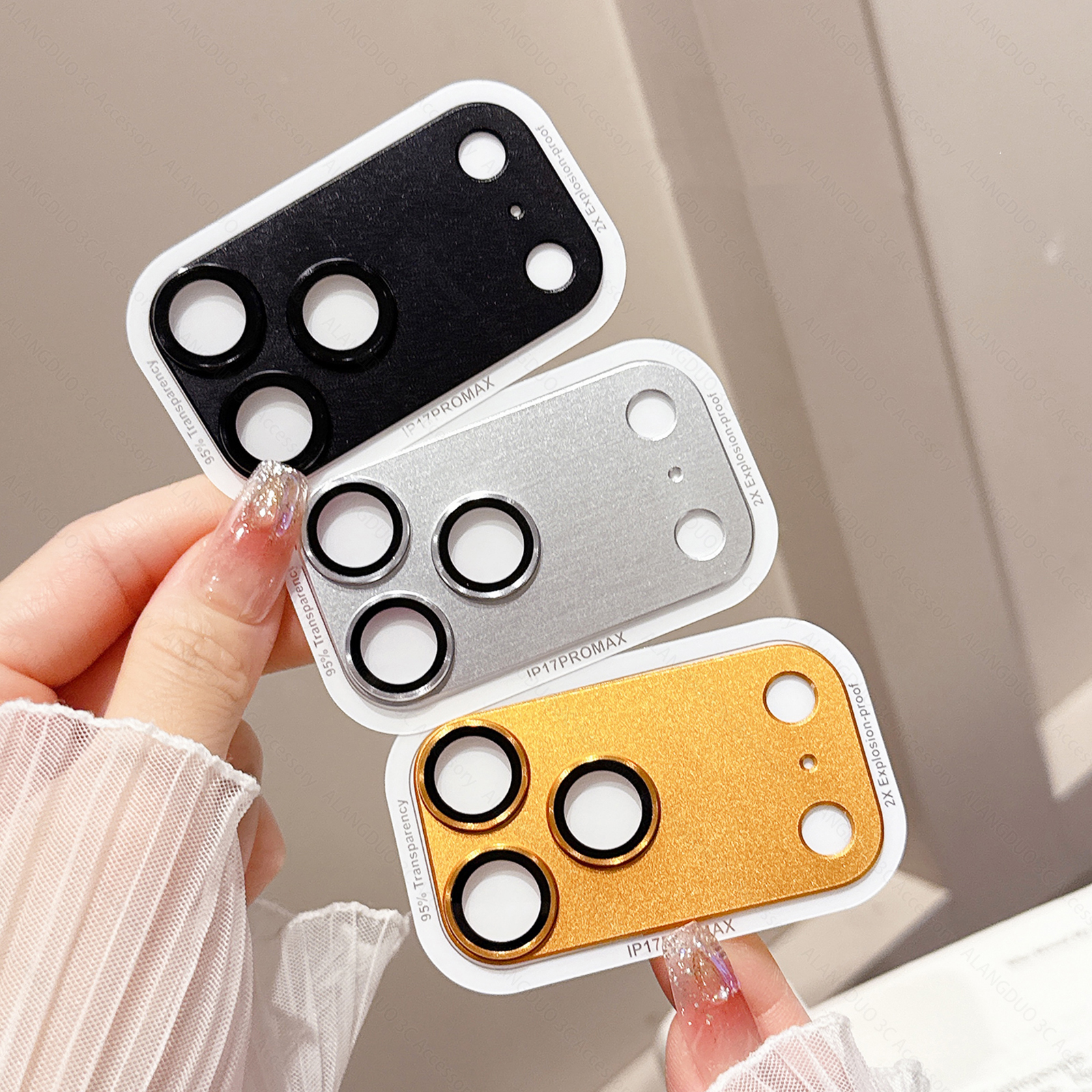 Premium Metal Camera Protector for iPhone 17 Pro Max Armor Alloy Lens ...