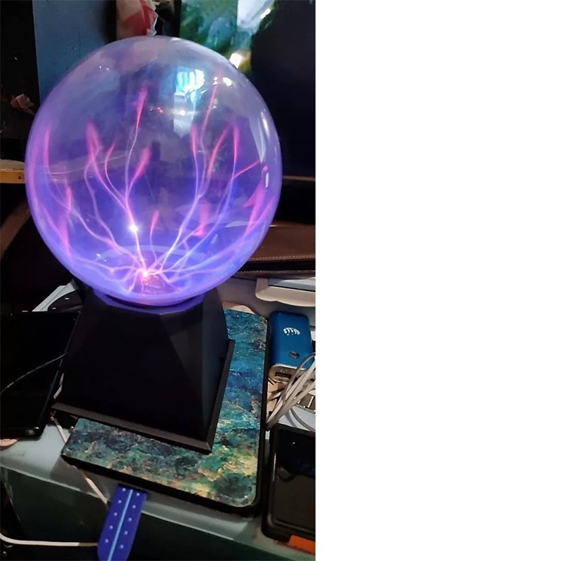 [Night Light] USB Charge Static Ball Light Crystal Magic Ball Plasma ...
