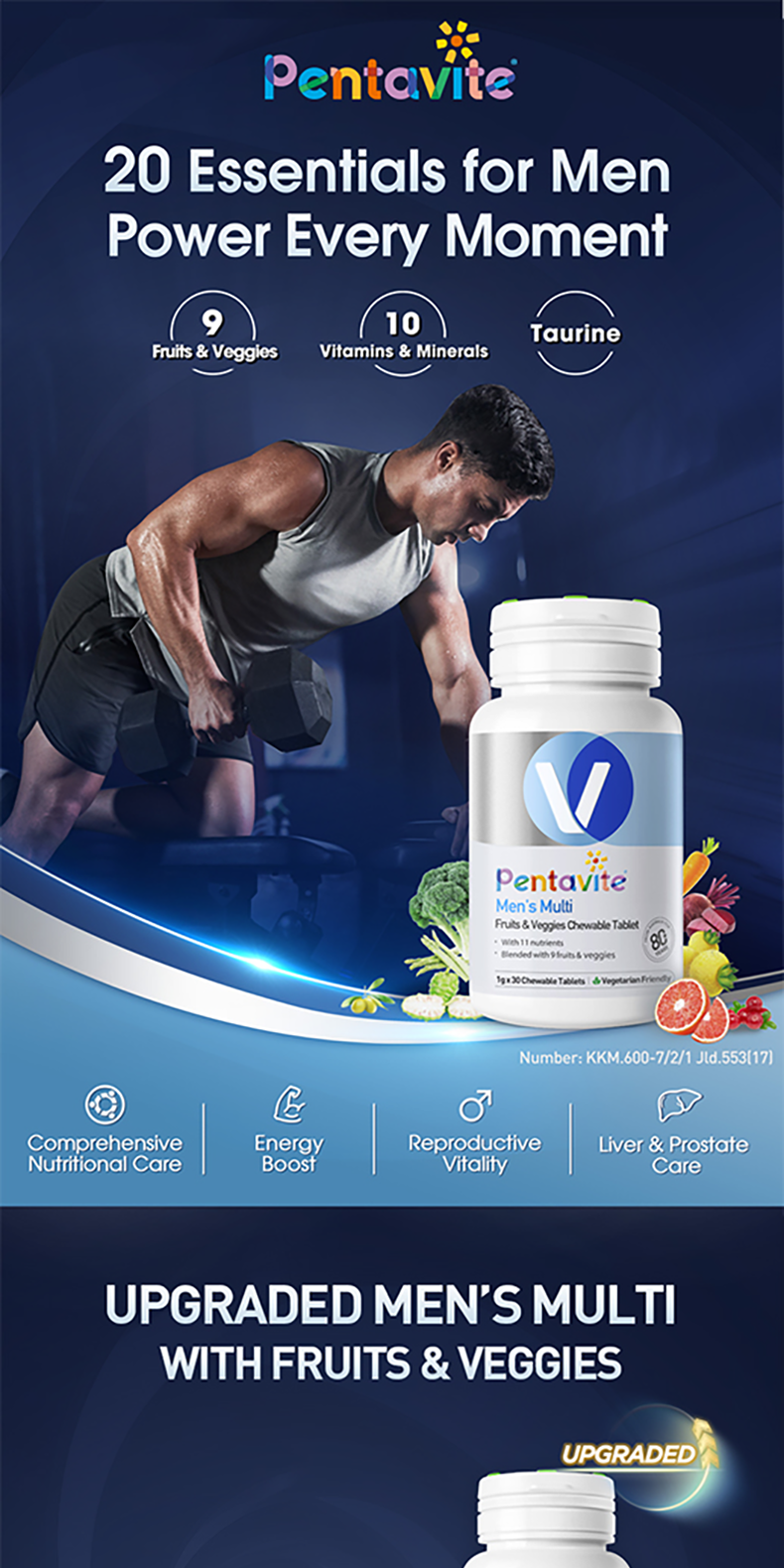 【Amelia's Choice】Pentavite Men Multivitamin 30 Tablets – KKM HALAL ...