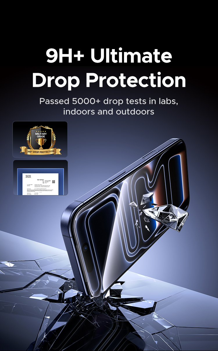 UGREEN Glass Screen Protector Ultra-clear Dust-proof Tempered Glass HD ...