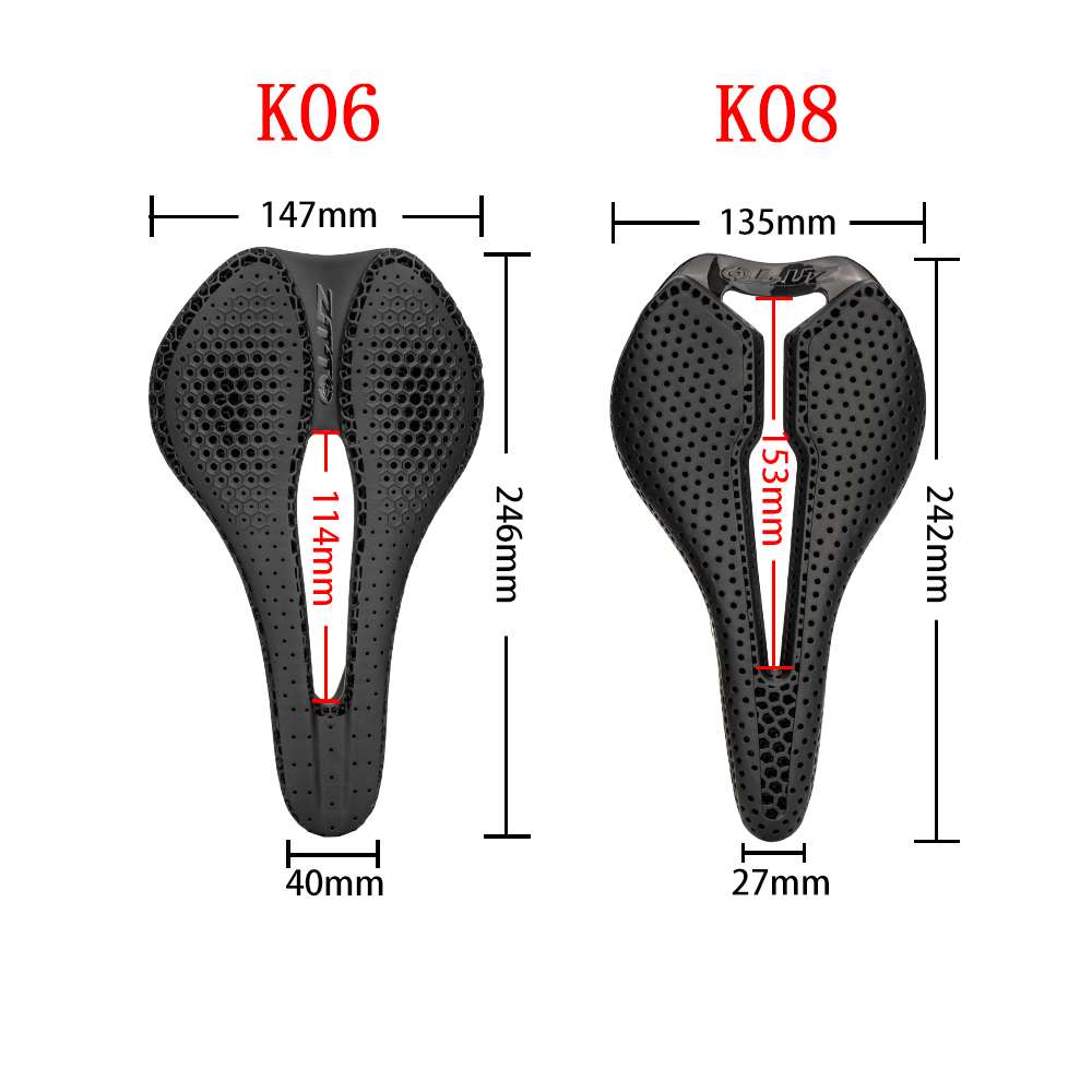 ZTTO MTB 3D Printed Saddle Road Bike Carbon Saddle K05/K06/K08 Bicycle ...