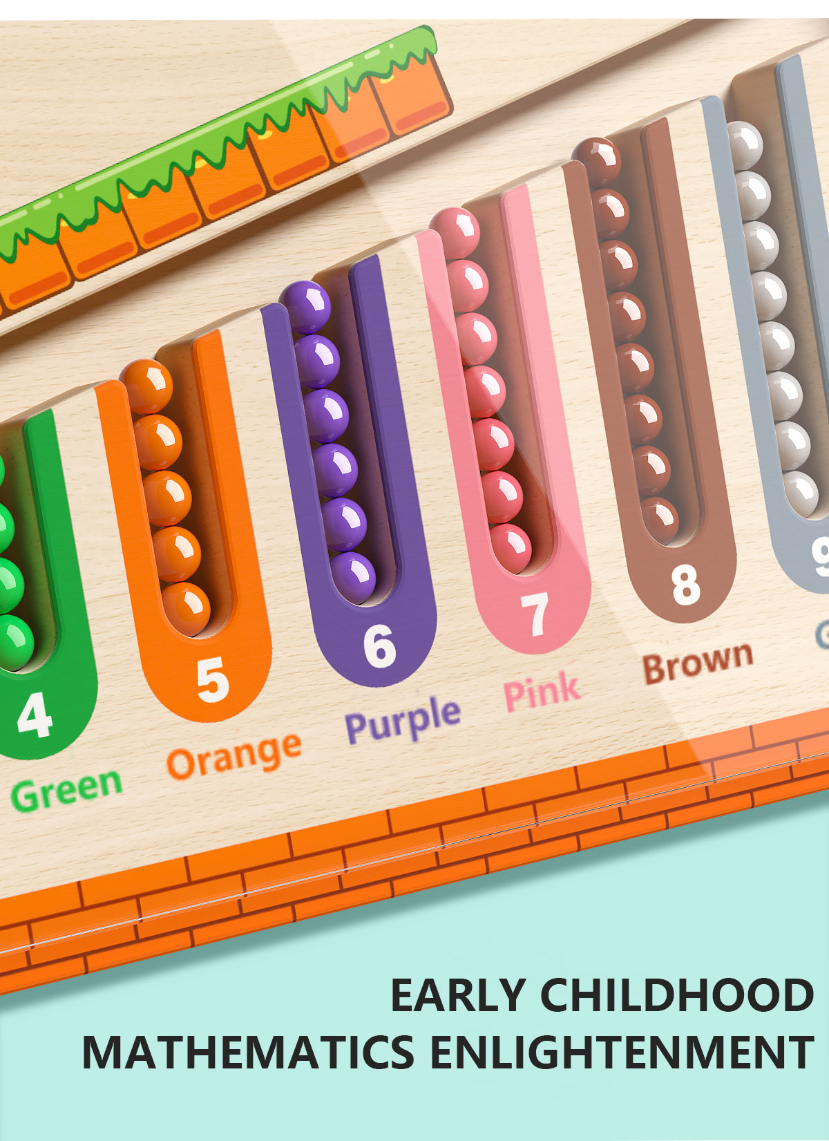 NIKO Early Education Toys Magnetic Number Color Sorting Maze Board ...