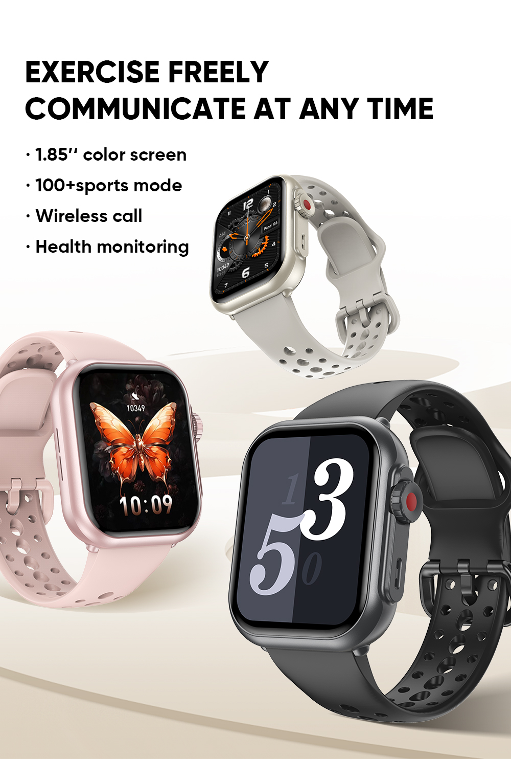2025 New 1000mAh Battery AMOLED Smart Watch Ultra K62 Men Women Heart ...
