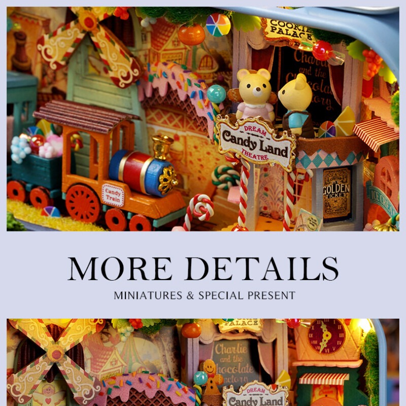 Miniature Box Theatre DIY Wooden DollHouses 3D Puzzle Assemble Building ...