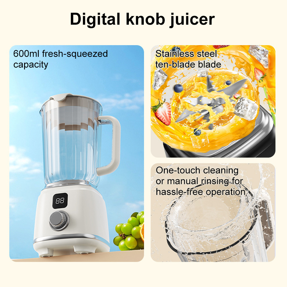INSMART Portable Juicer 600ml High Power Ice Cube Blender One-Touch ...