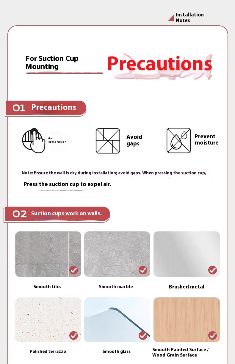 Free-Punch Suction Cup CCTV Camera Wall Mount, No-Drill Surveillance Camera Stand Space-saving ...