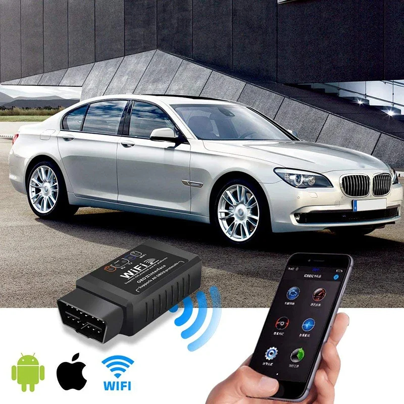 Obd2 Wifi Elm327 V1 5 Scanner Car Code Reader Diagnostic Tool For