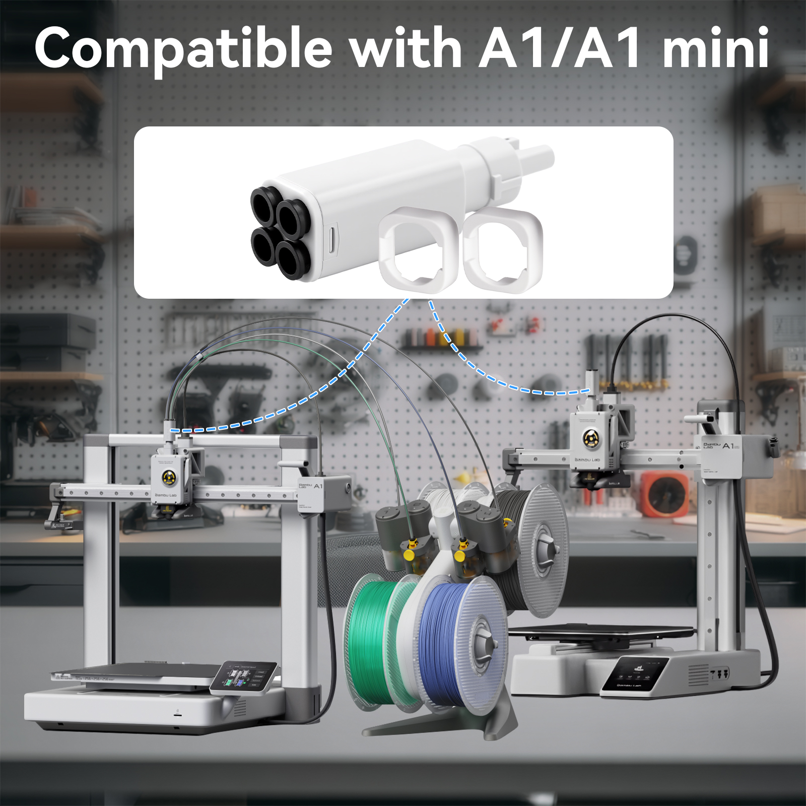 Bamboo Lab AMS Lite Filament Hub Five Way Components Switch Support ...