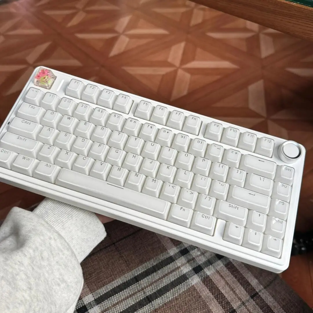 136 Keys White Translucent Clear Shine Through ABS Keycaps Jello ...