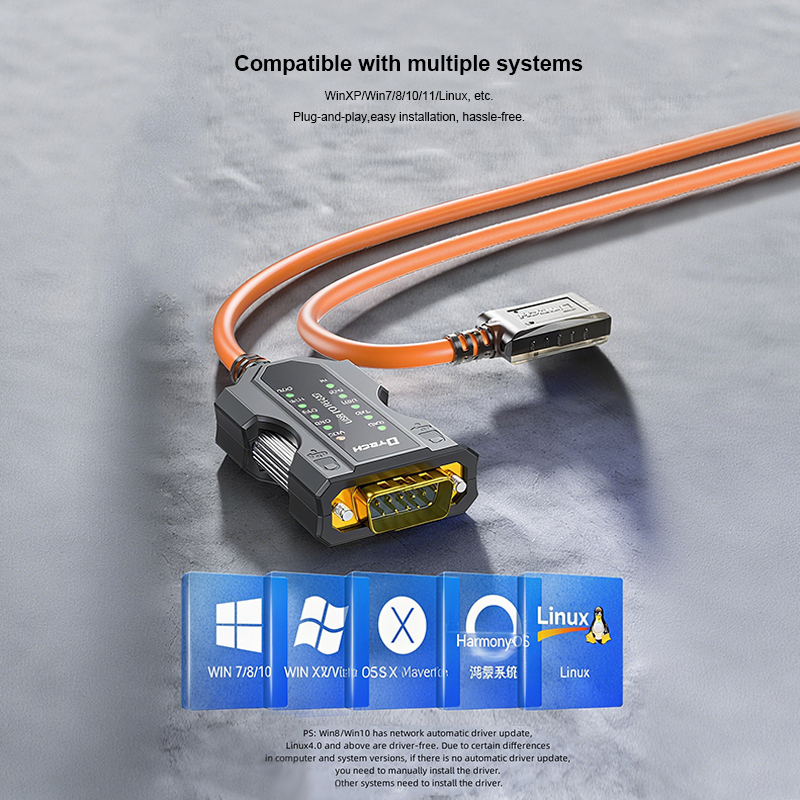 DTECH USB to RS232 Serial Converter Cable Multi-System Compatible ...