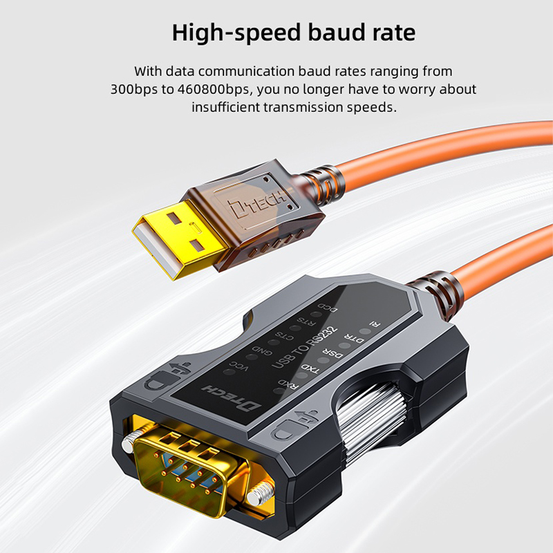 DTECH USB to RS232 Serial Converter Cable Multi-System Compatible ...