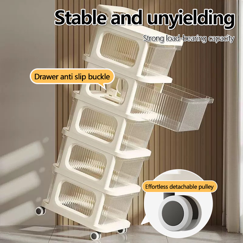 Rak Snek Drawer Cabinet Stroller Baby Storage Rack Cabinet Removable ...