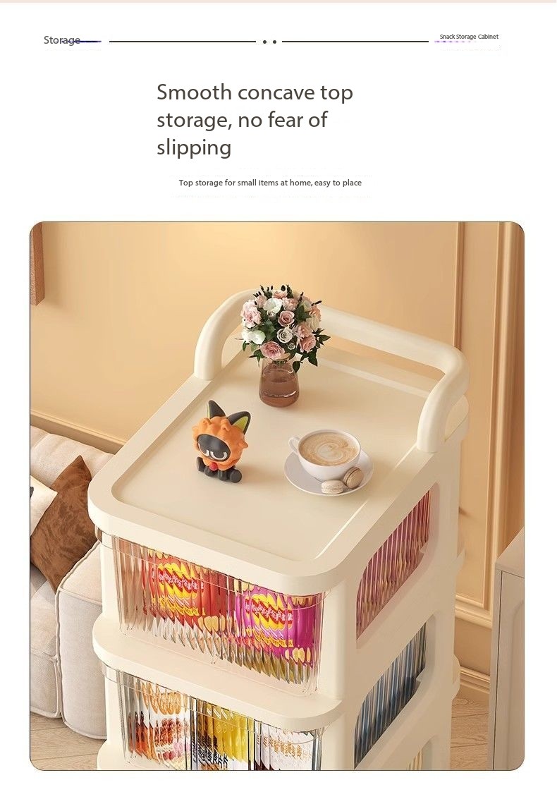 Muji Trolley Rack Drawer Cabinet Stroller Baby Storage Rack Trolley ...