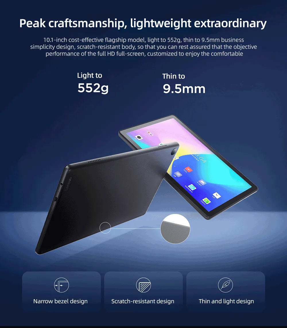 Lenovo Qitian M10 10.1Inch Commercial Tablet LCD high-definition screen ...