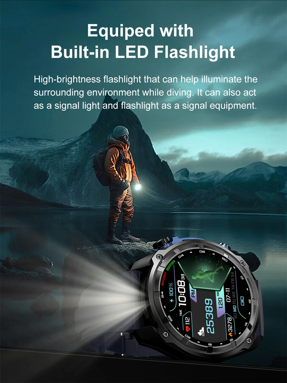 New 2025 GPS SmartWatch Offline Maps 4GB Memory Video Player Military ...