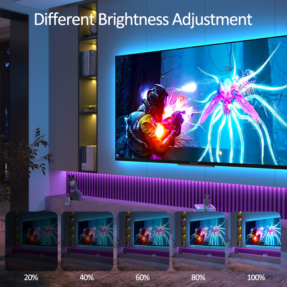 LED Strip Lights USB APP Control RGB Led Light Flexible Lamp Tape for ...