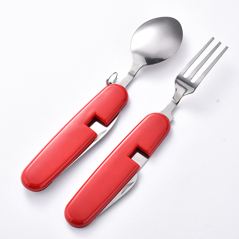 4-in-1 Portable Foldable Utensil Set Multifunction Outdoor Stainless ...