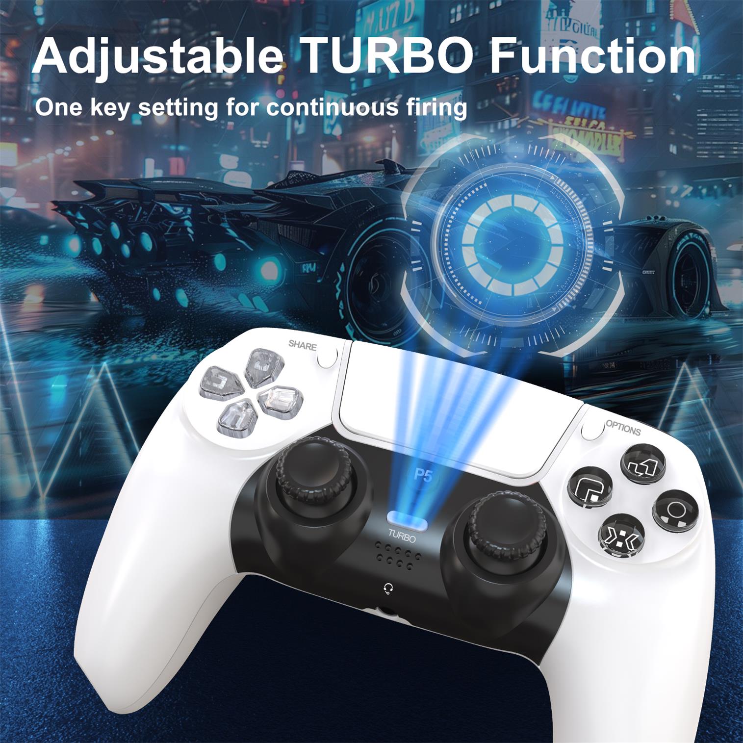 PS5 Controller Joystick for PS5/Slim/Pro with Hall effect joystick Six ...