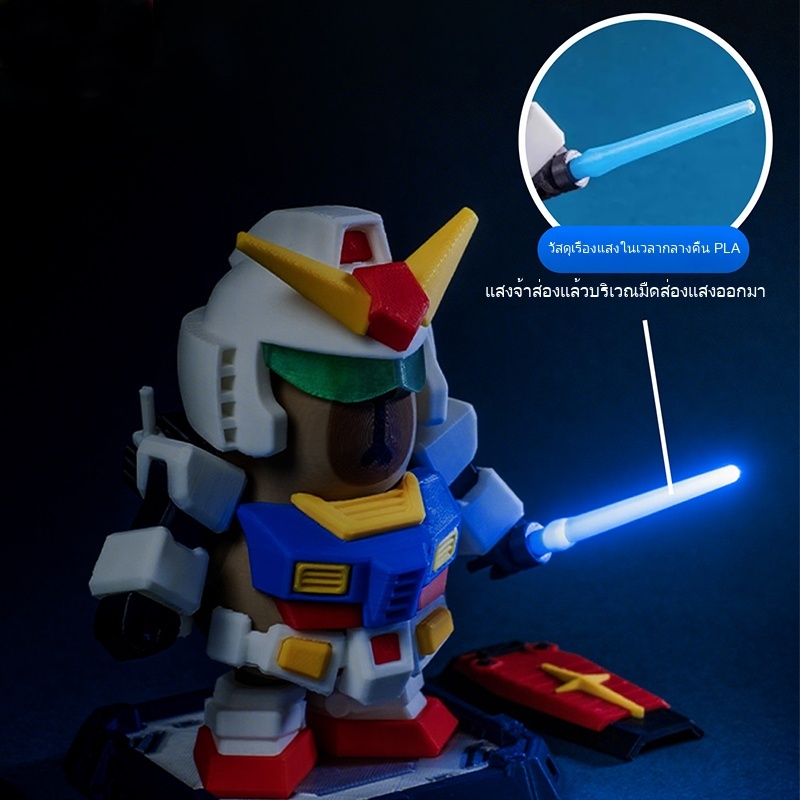 Capybara Gundam Model - Cute Anime Animal Robot Desk Decor | Unique ...