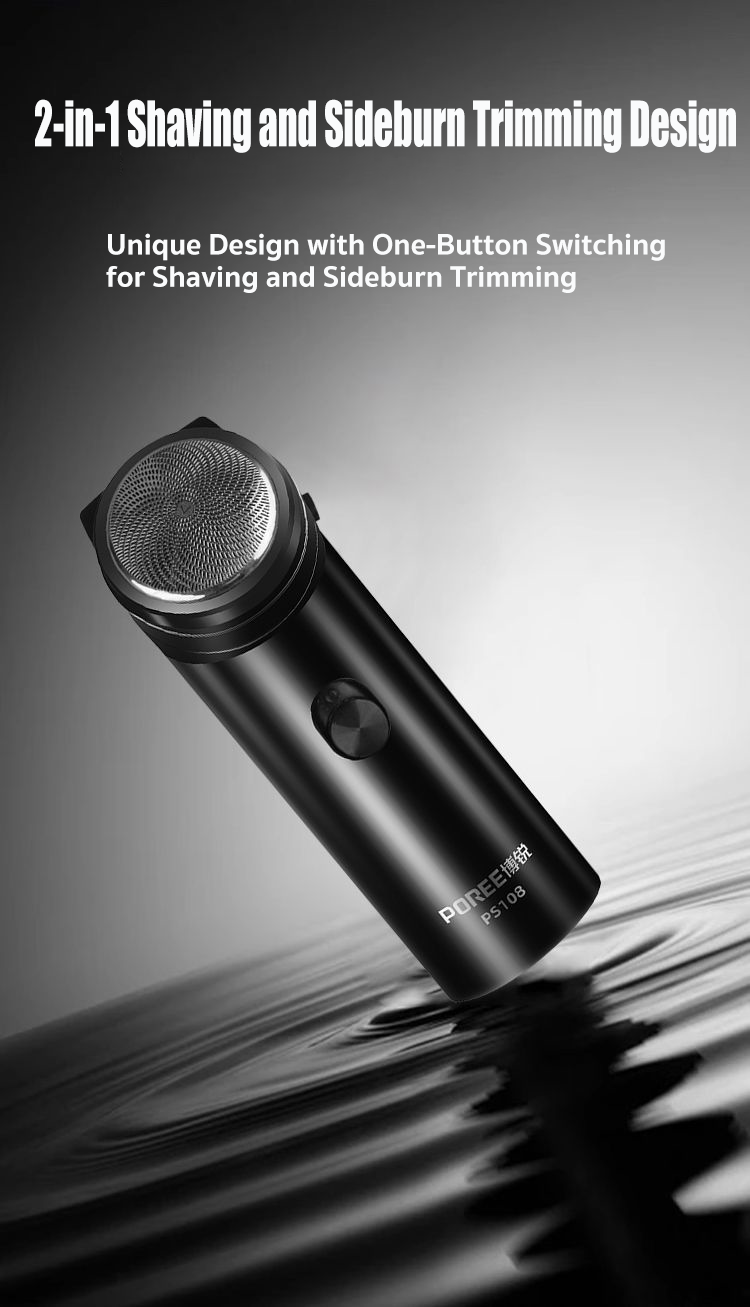 POREE Men's Multifunction Electric Shaver 2 in 1 Trimmer Razor ...