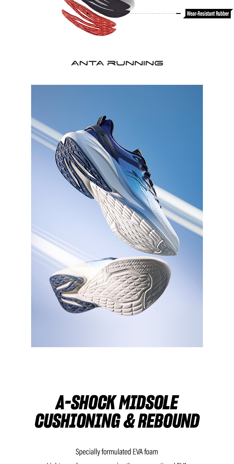 [3-10KM+] ANTA Men STINGER 5 Running Shoes LSD Training Race Larian Kasut Jogging Lelaki ...