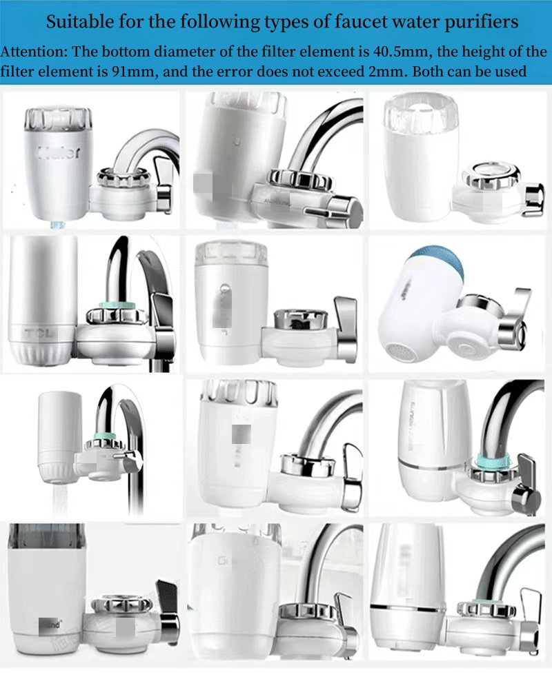 Replacement faucet water purifier filters, 3-pack, ceramic composite ...