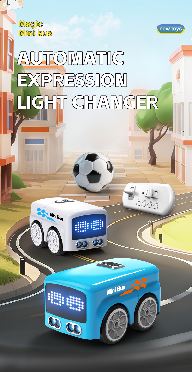 Intelligent Magic RC Mini Bus Toy Car Gesture Follows with Automatic ...