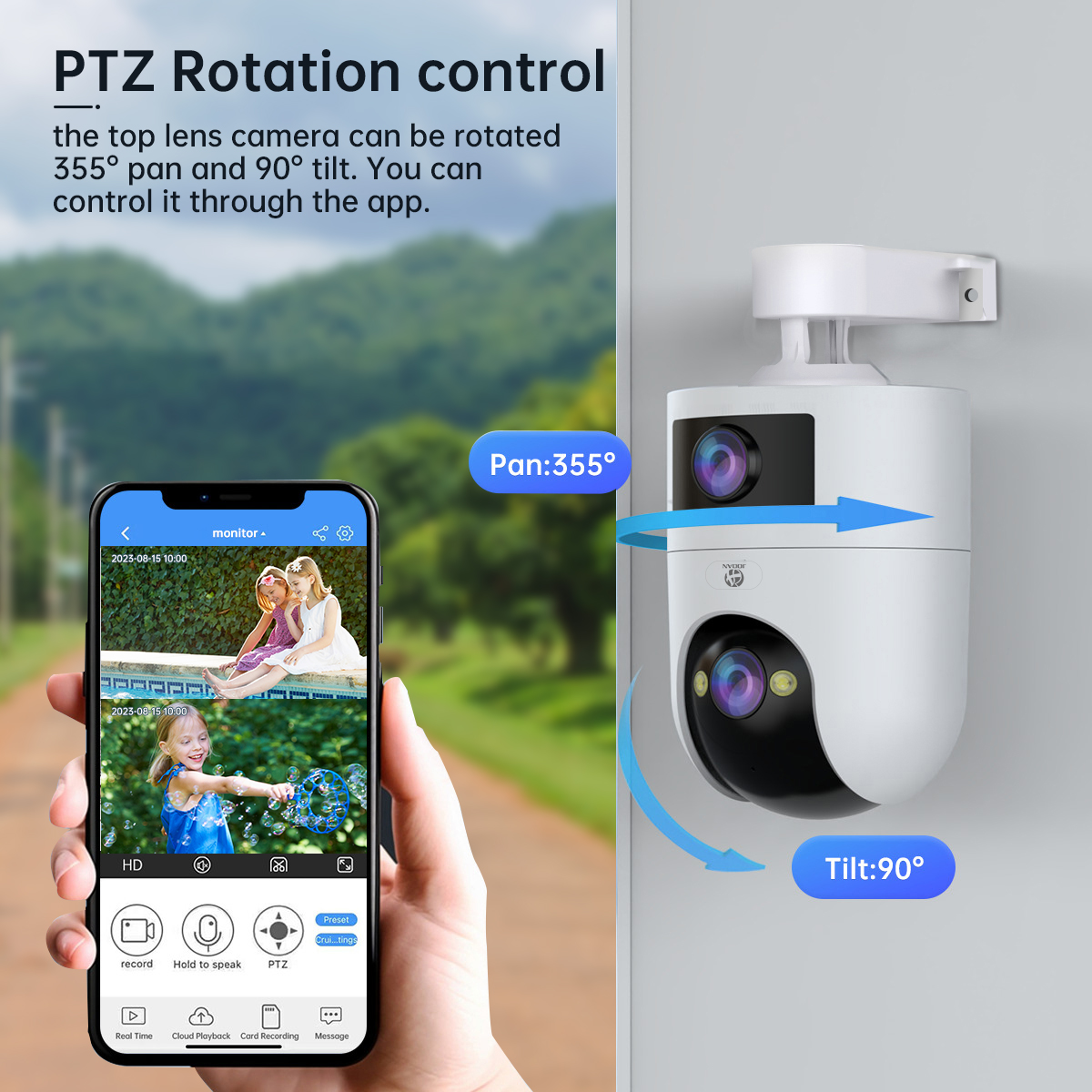 Jooan WiFi CCTV Camera Dual Lens 4K Outdoor Waterproof Security IP ...