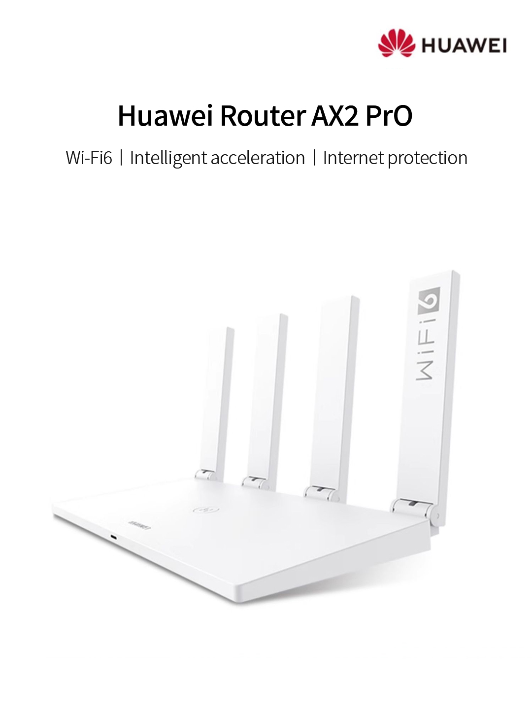 HUAWEI Router AX2 Pro Wi-Fi 6 Up to 1500 Mbps Smart Acceleration ...