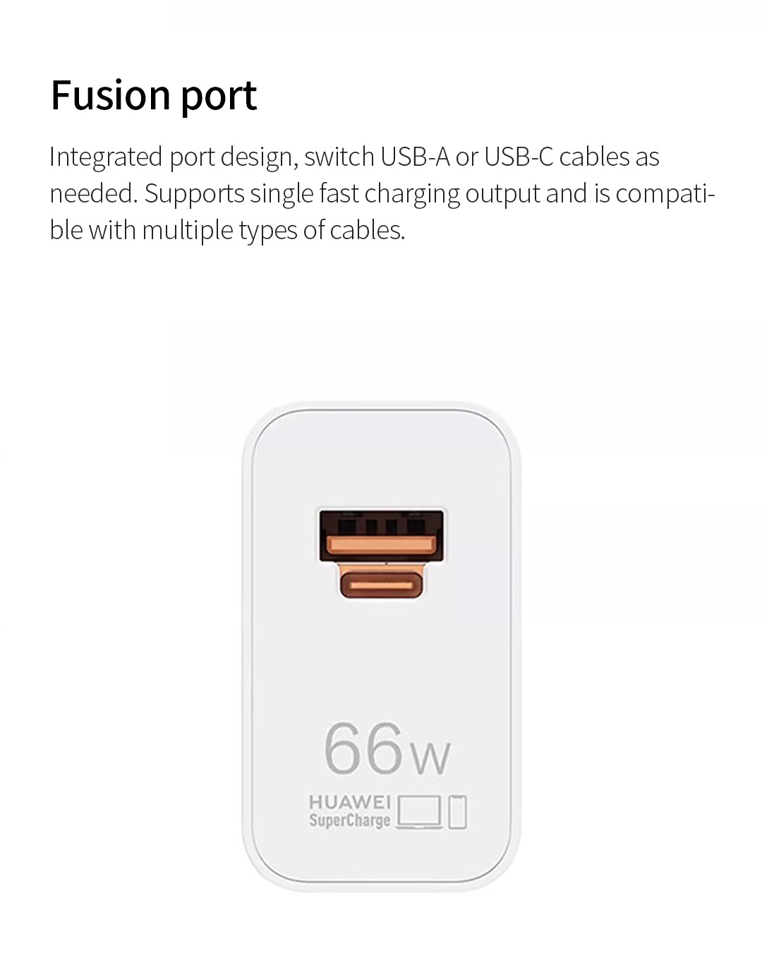 HUAWEI All-in-One Charger Max 66W Super Fast Charging UFCS Certified ...