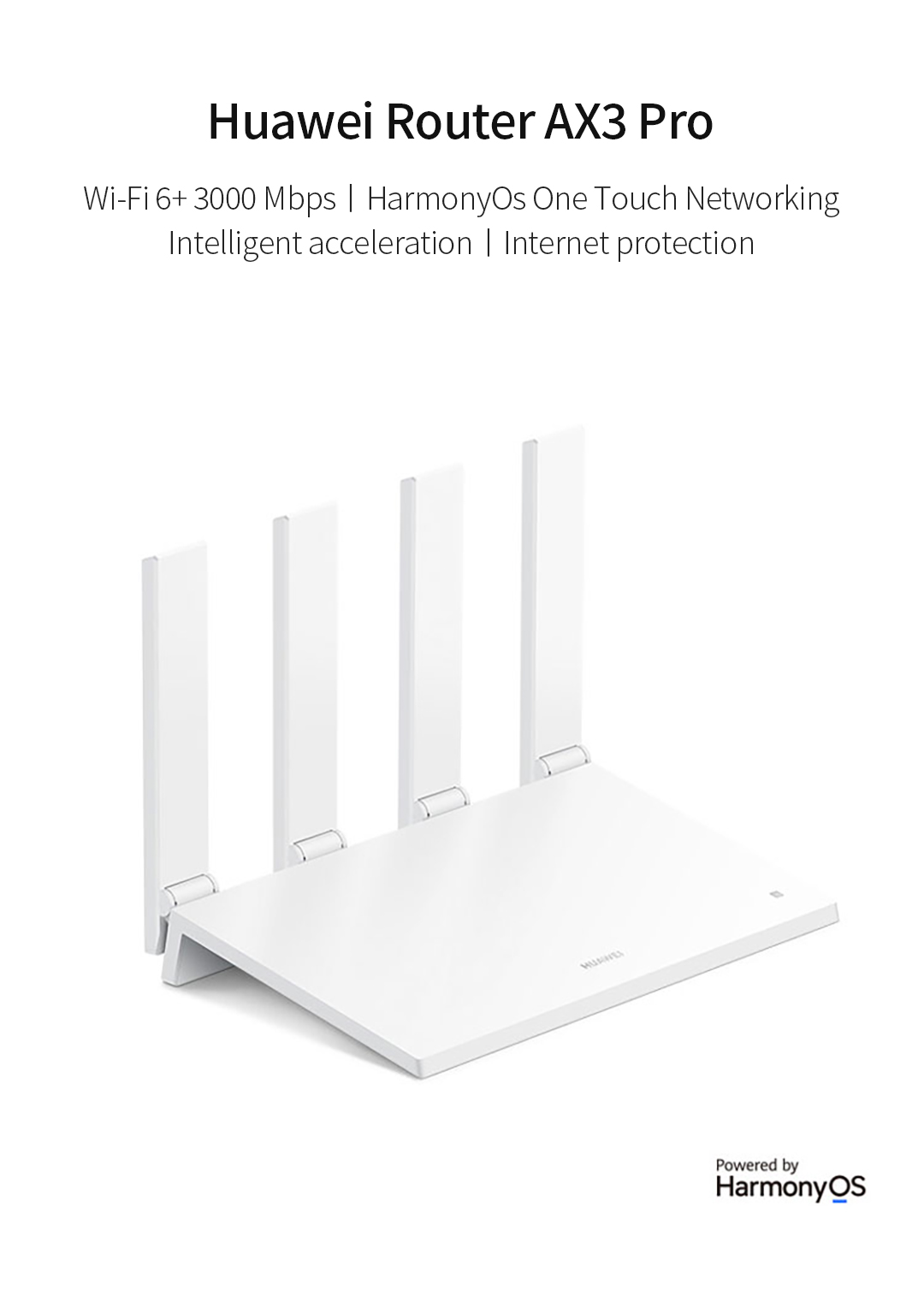 HUAWEI Smart Router AX3 Pro Wi-Fi 6+ 3000Mbps Dual-Band Speed NFC Touch Connect Gaming ...