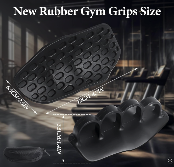 SunnyFit 2Pcs Silicone Pull Up Grips 4 Fingers Weight Lifting Straps ...