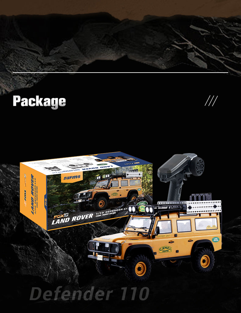 FMS FCX10 Land Rover Camel Trophy Edition 1/10 RC Electric Remote ...