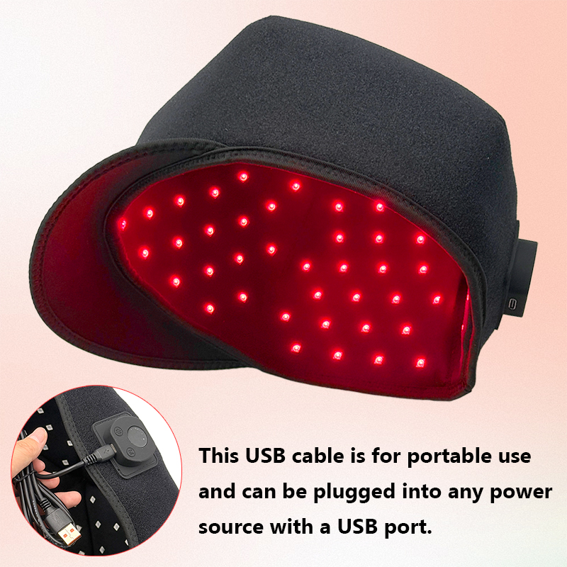 Red Light Therapy Device Hat 660nm 850nm Near Infrared LED Helmet Hair ...