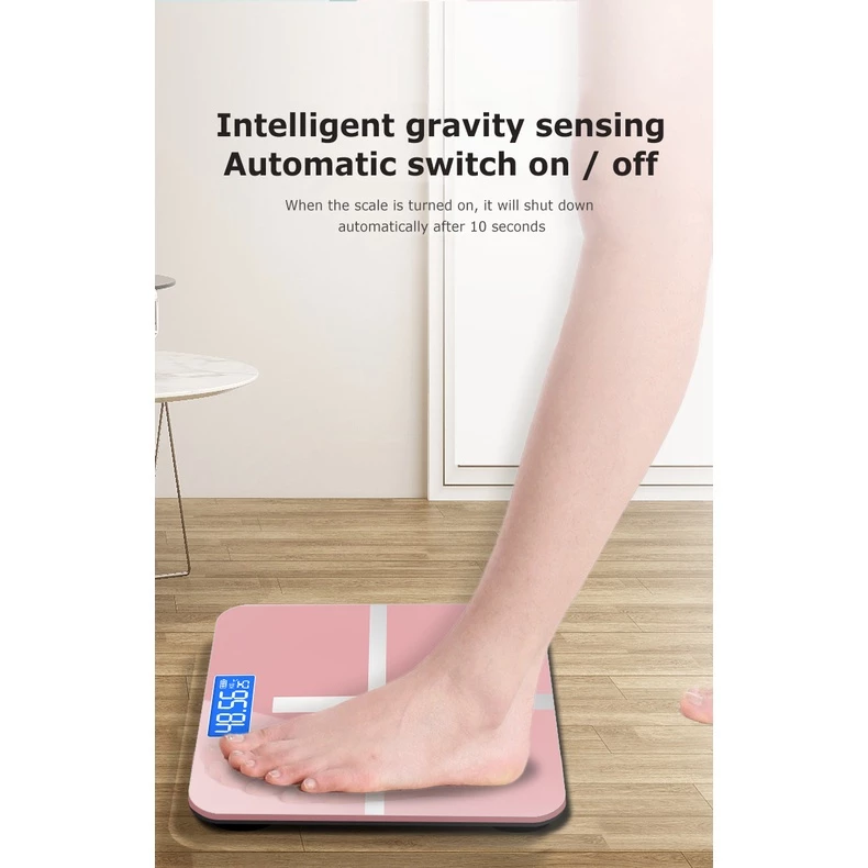 🔥【FREE Rope】🔥 Square digital weight scale high precision household body ...