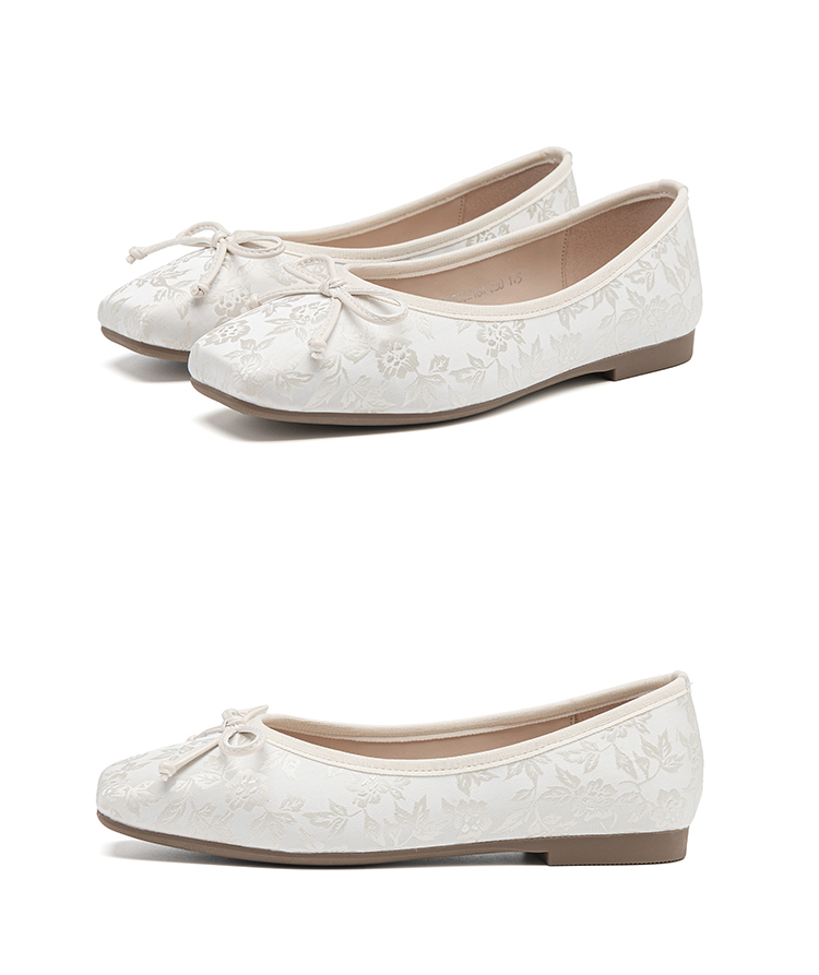 DUSTO Low Heel Women's Shoes - Soft Sole & Comfortable Sweet Bow ...