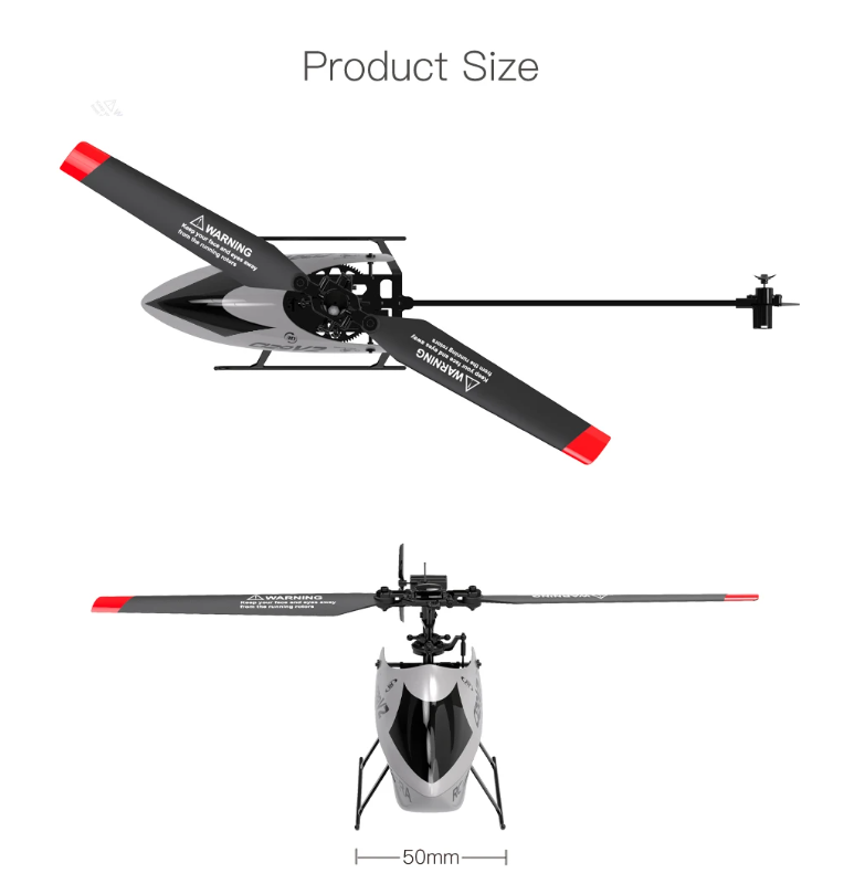 RC ERA C129 V2 RC Stunt Helicopter 4CH 2.4GHz 6-axis Gyroscope Ultra ...