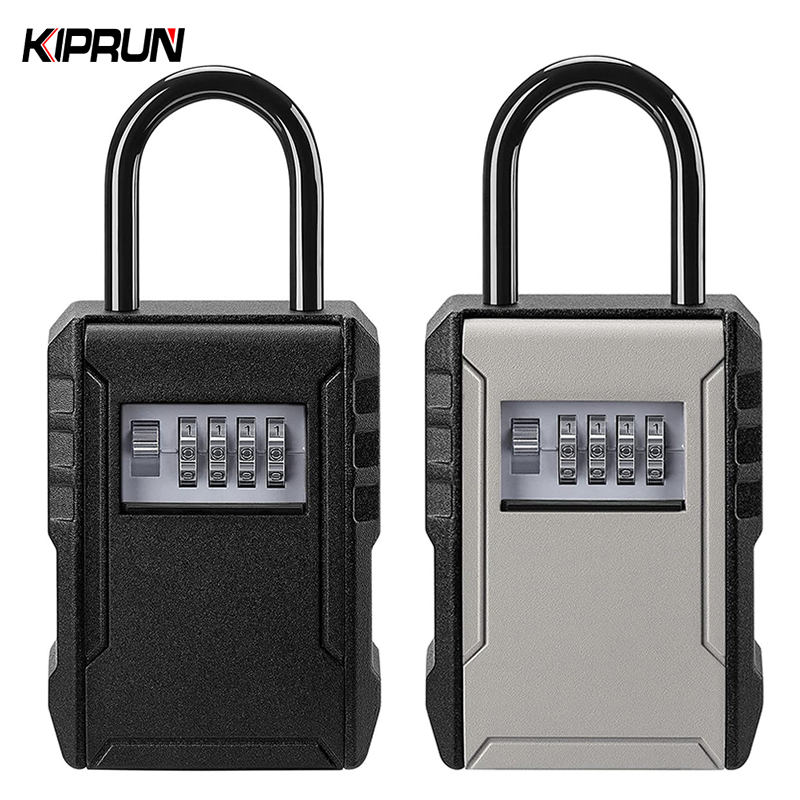 KIPRUN Key Lock Box, Large Key Storage Box with Resettable Code, 4 ...