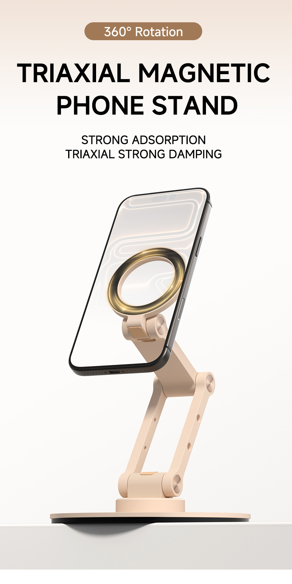 Hagibis 360° Rotation Adjustable Phone Stand With Magnetic Foldable ...
