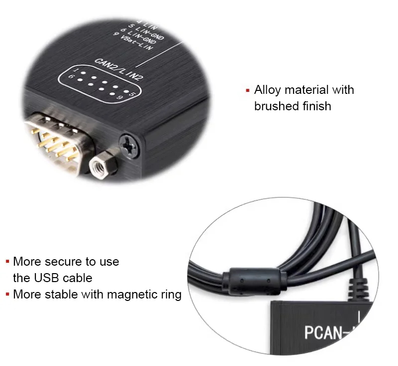 PCAN-USB Pro PCAN FD PRO 8Mbit/s 12Mbit/s USB to CAN Adapter 2CH CAN FD ...