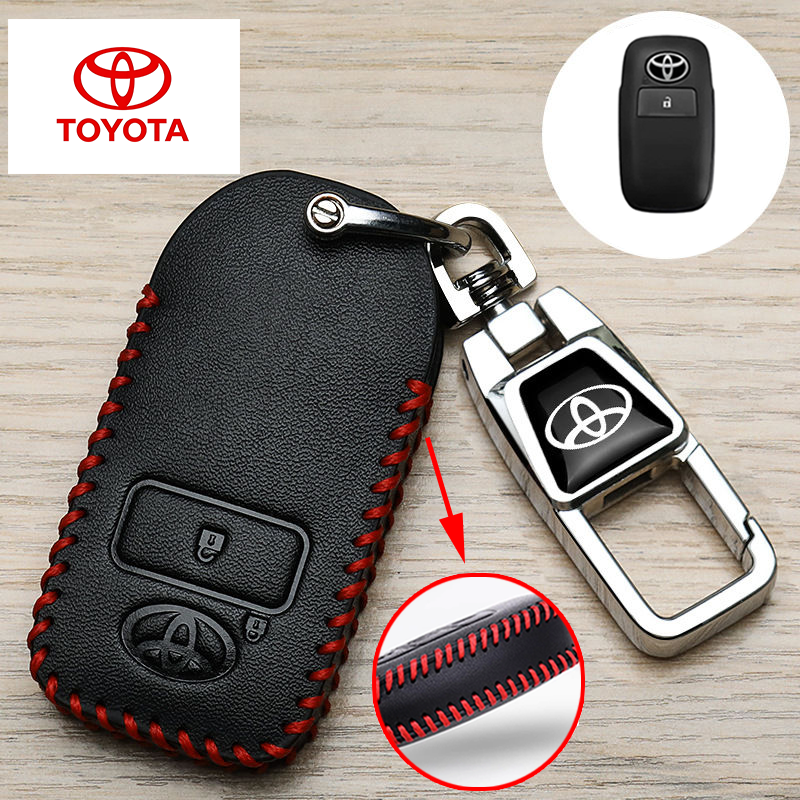 2/3 buttons TOYOTA genuine leather car key cover for Yaris Cross/Raize ...